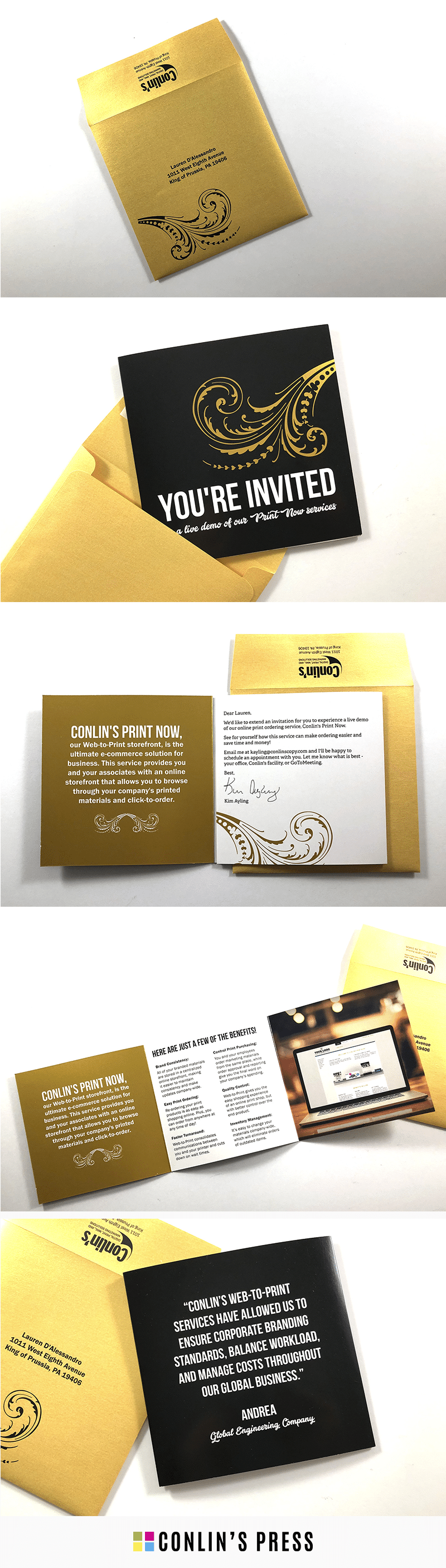 "You're Invited" Direct Mail Invitation