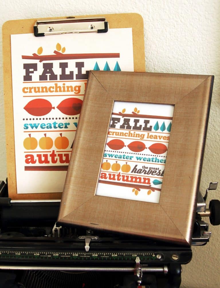 Five Free Fall Printables